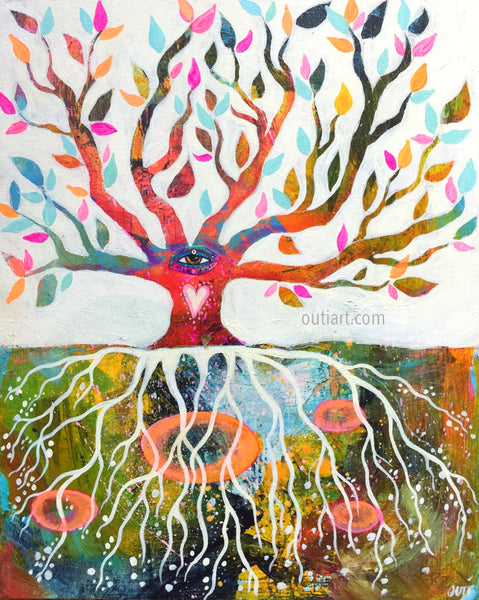 Tree of Love, original painting – outiart