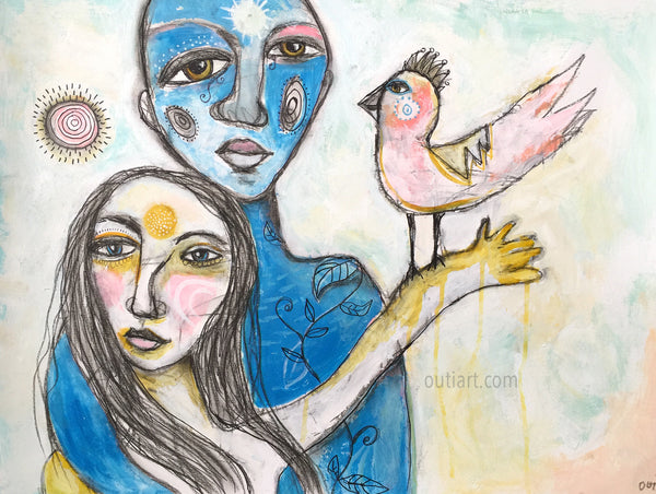 Understanding, original painting. – outiart